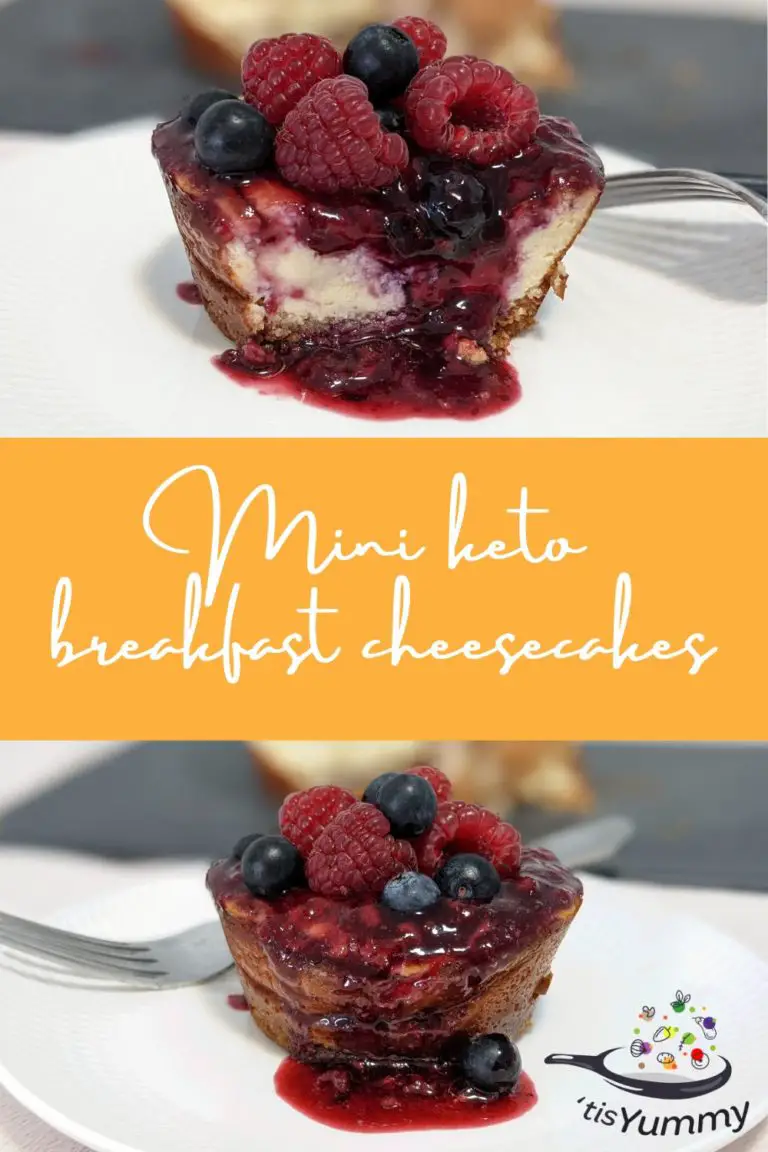 Mini Keto Breakfast Cheesecakes with Almond Crust